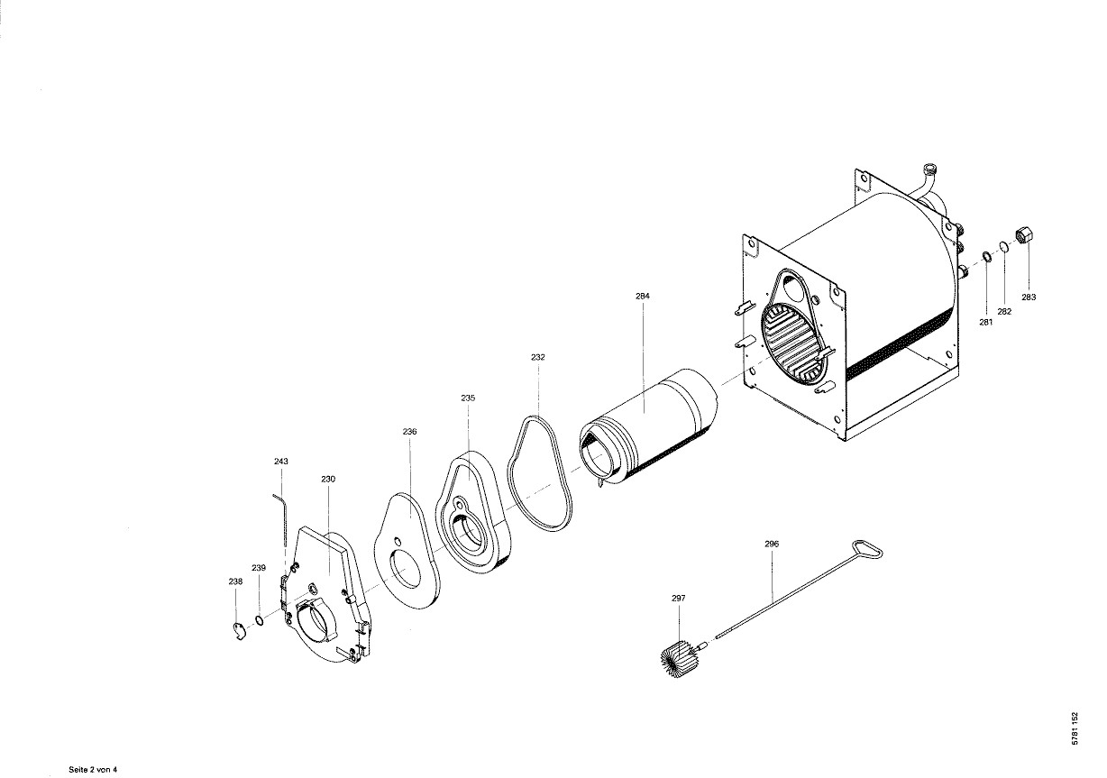 Pièce détachée Viessmann RotriX-Brenner 22 kW (Pilots.) n° 7318733